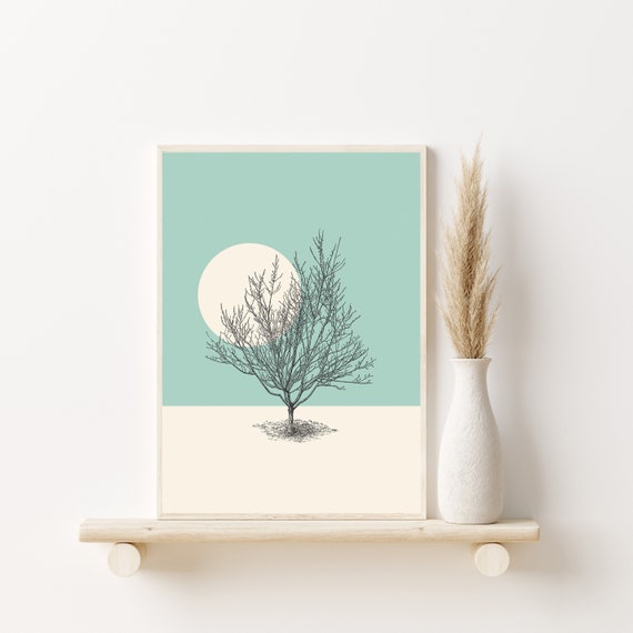 Tree Print Tree Wall Art Scandinavian Art Wall Art | Etsy