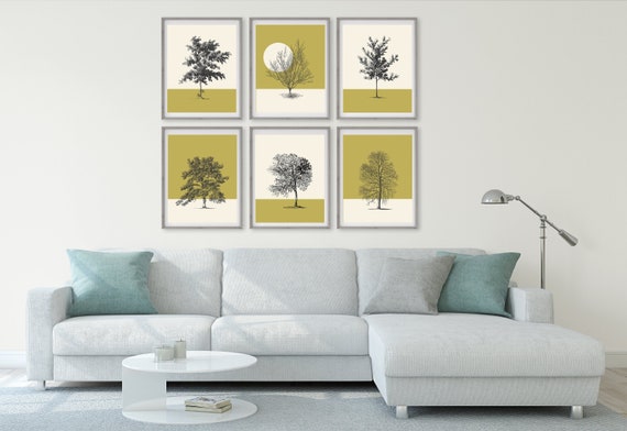 Tree Art Wall Art Set Tree Prints Scandinavian Art - Etsy Canada