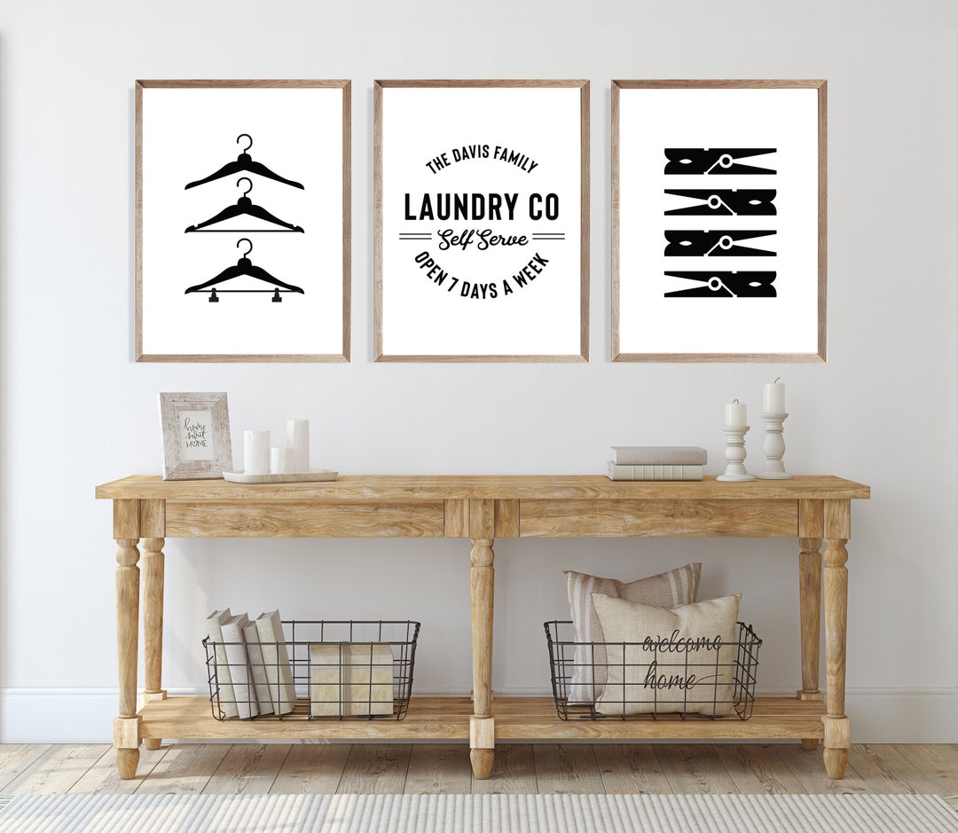 Personalized Laundry Prints Laundry Room Art Laundry Room - Etsy