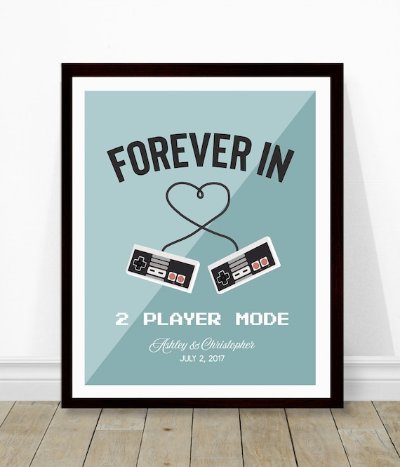 Video Game Wedding Geek Wedding Gaming art Gift for | Etsy