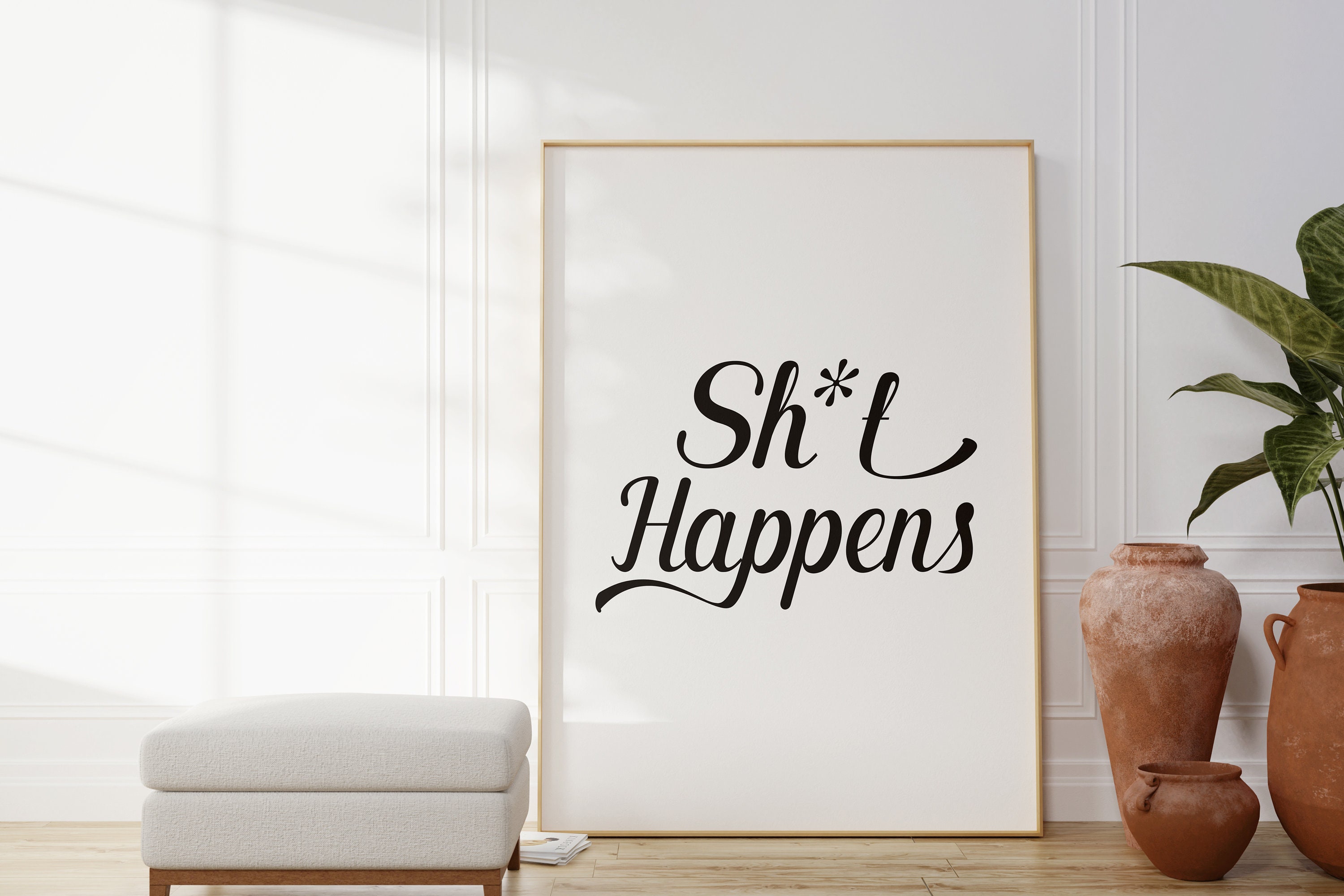 Funny Bathroom Wall Art - Shit Happens Print - Bathroom Print - Funny ... Funny Bathroom Wall Art - Shit Happens Print - Bathroom Print - Funny ...