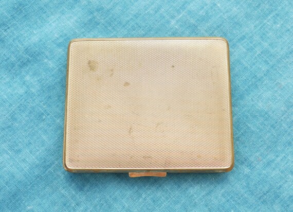 Vintage 1950s Rectangular Powder Compact With Matt & … - Gem