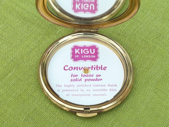 KIGU Convertible Powder Compact, Black Enamel With Ma… - Gem