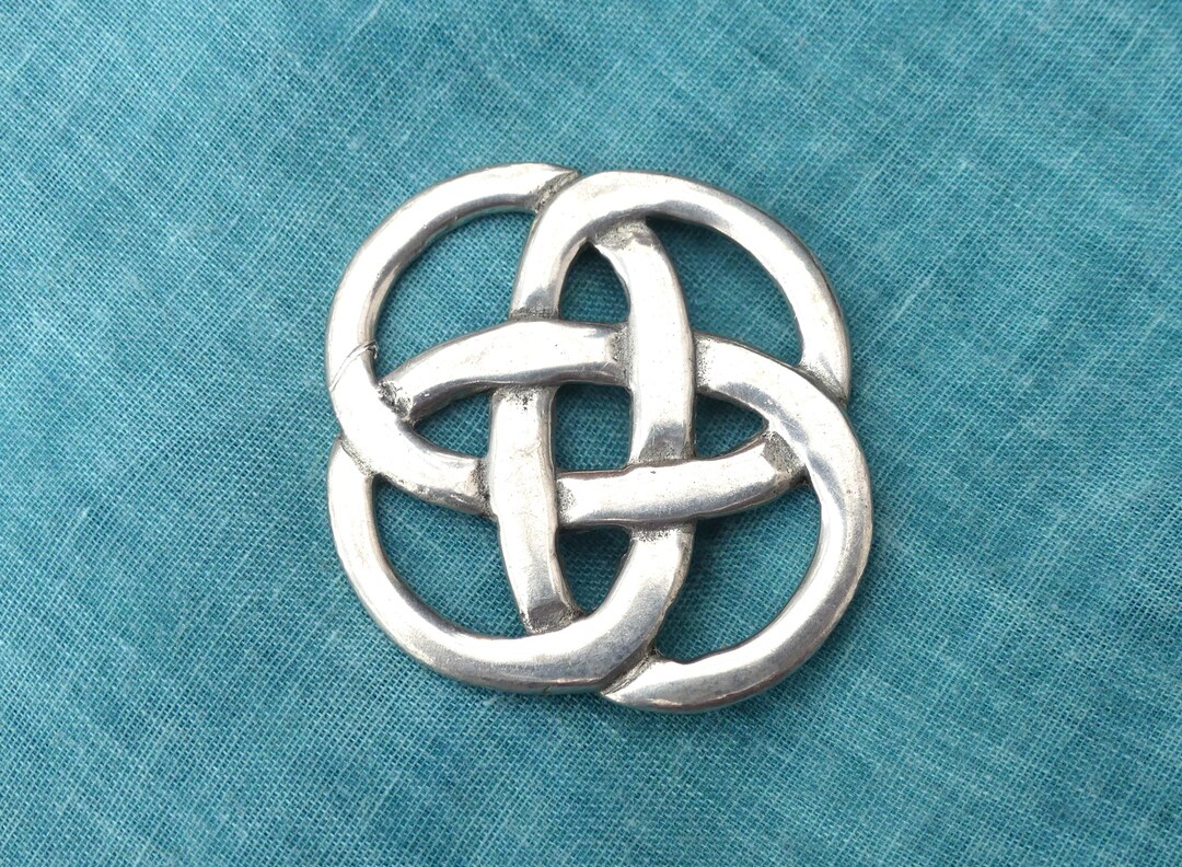 ST. JUSTIN Pewter Celtic Knot Brooch, Vintage 1980s/1990s - Etsy