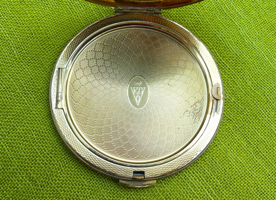 KIGU Convertible Powder Compact, Black Enamel With Ma… - Gem