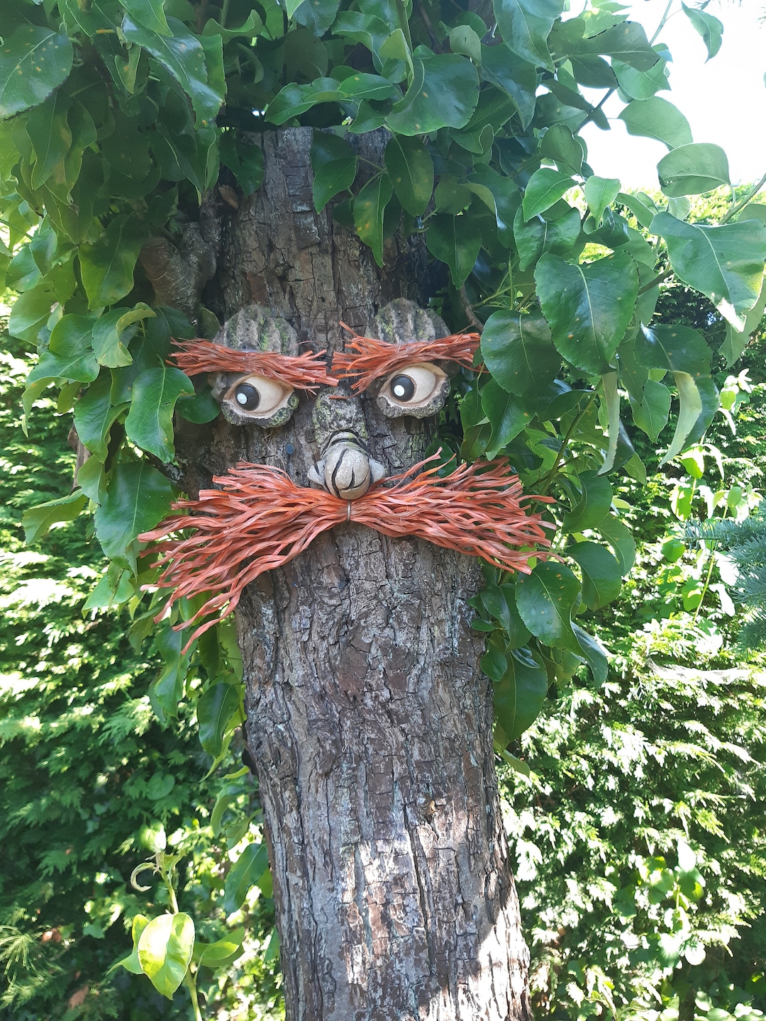 Father’s Day Tree Face. Garden Decoration, Out Door Sculpture, Statues ...