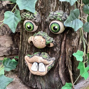 Funny Tree Face: Goofy Outdoor Garden Art Decoration - Etsy