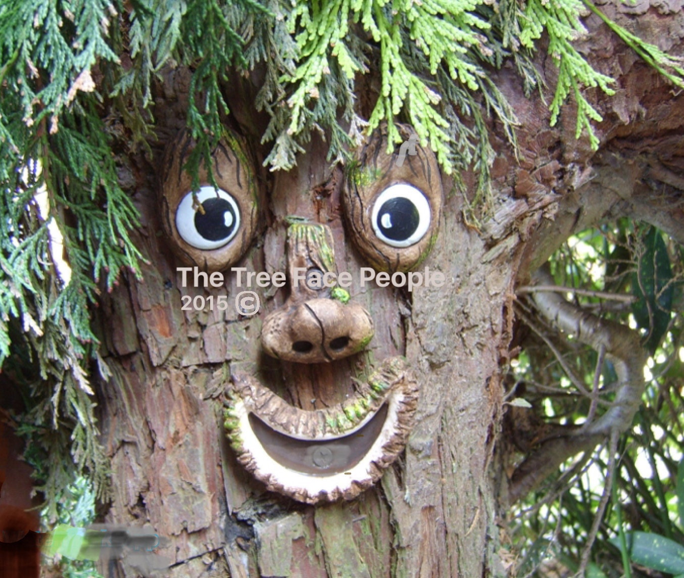 Tree Face Garden Decoration Outdoor Ornaments Funny Faces - Etsy UK