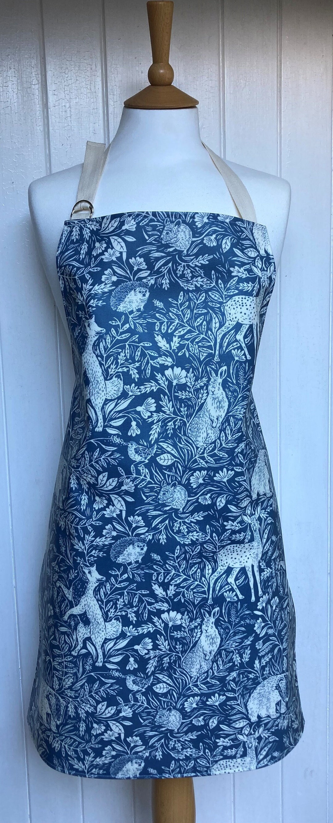 Country Wildlife Adult Oilcloth Apron - Etsy