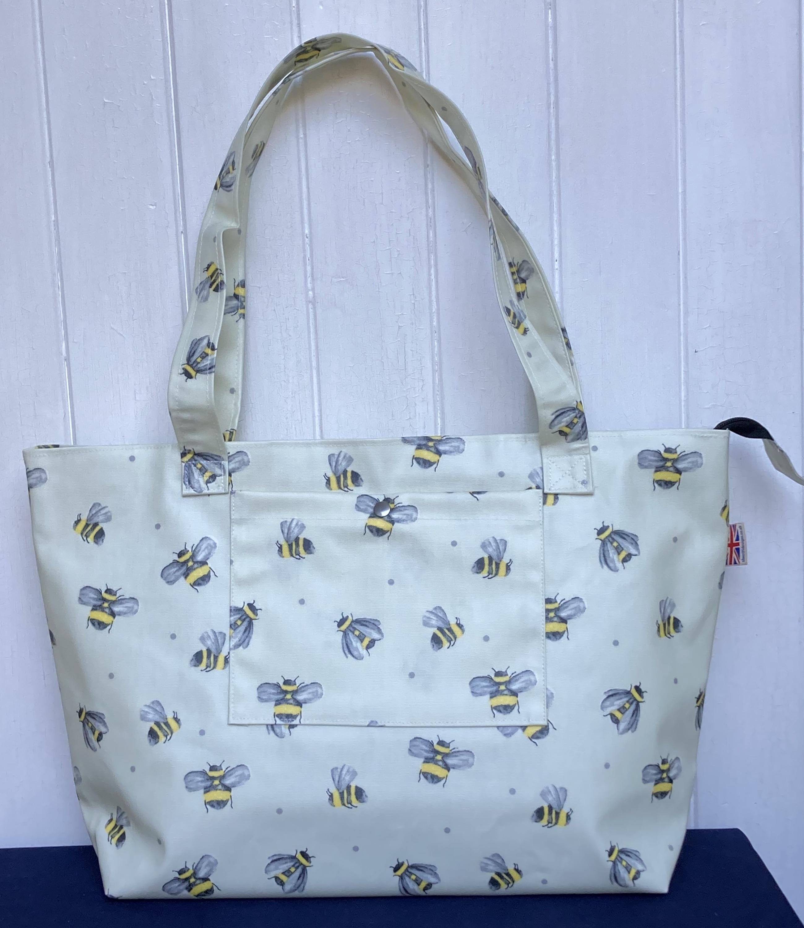 Buzzy Bees Large Oilcloth Zipped Bag - Etsy UK