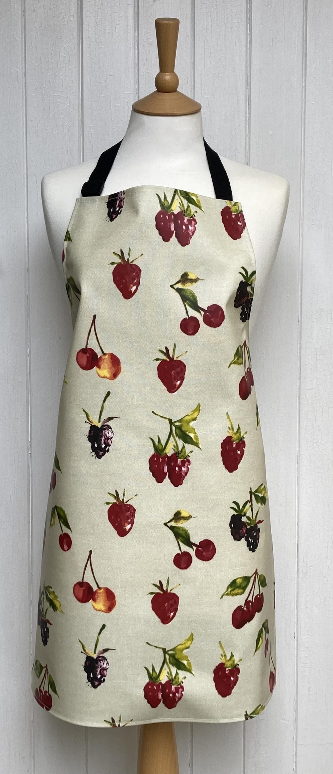 Juicy Berries Adult Oilcloth Apron - Etsy