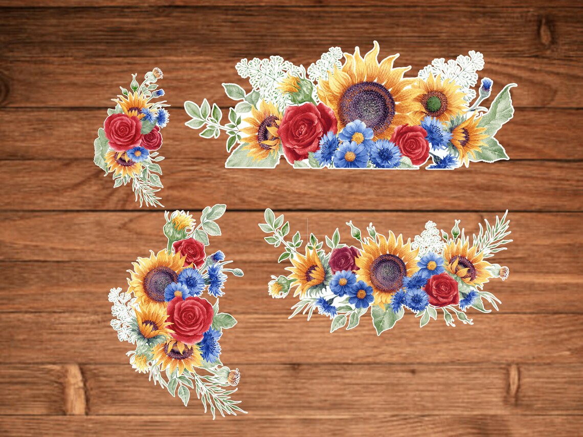 Sunflower and Roses Watercolor Bouquets Kitchen Aid Mixer | Etsy