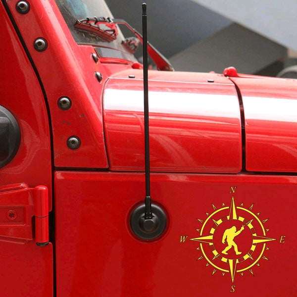 Jeep Hood Sasquatch Decal - Etsy
