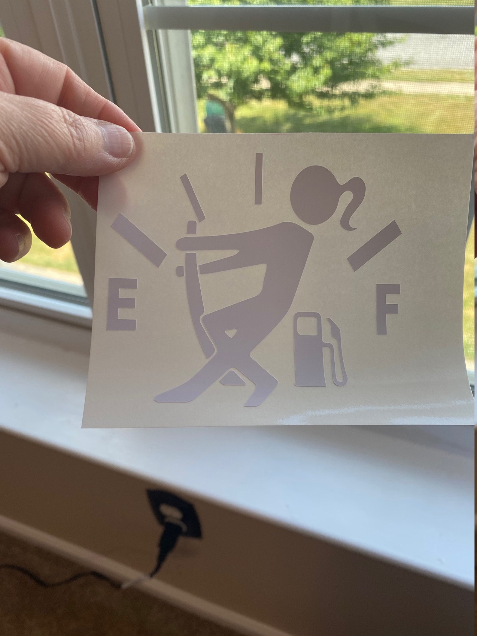 Gas Girl Decal Gas Gauge Decal Gas Needle Decal Funny Gas | Etsy