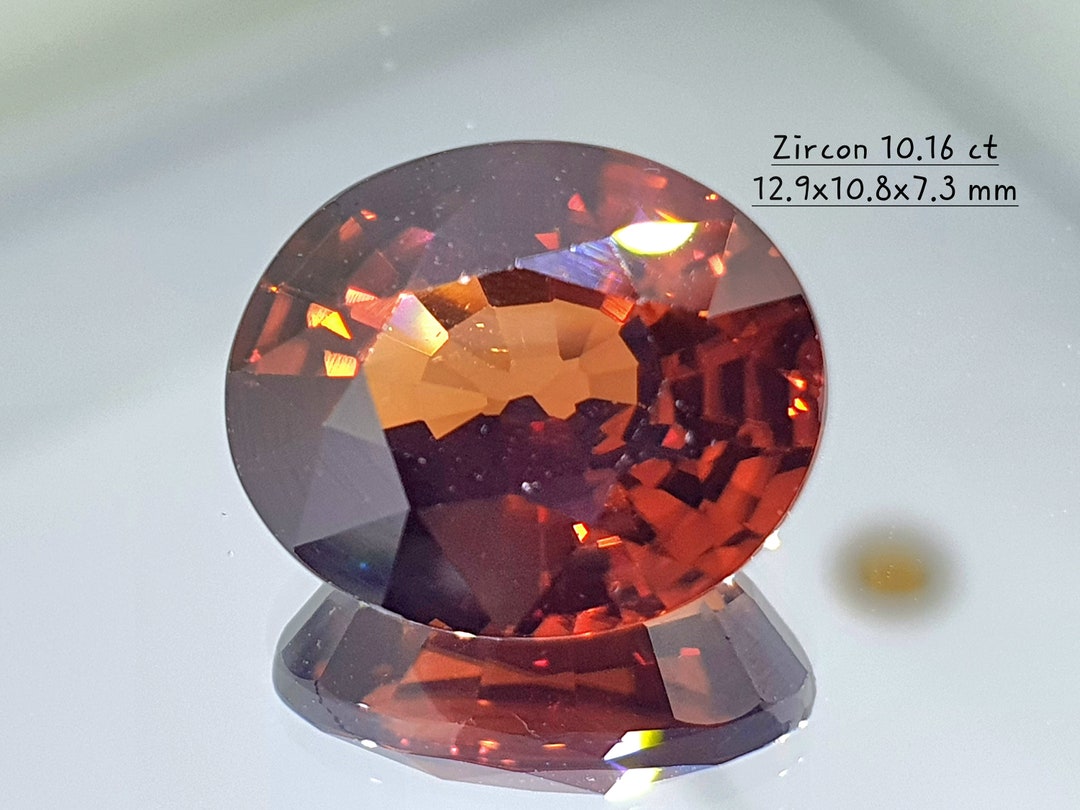 Natural Zircon 10.15 Ct Oval Cut No Heat Gemstone - Etsy
