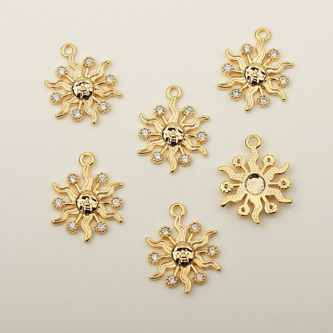 1PCS - Solar Storm With Cubic Pendant, Blazing Sun Charm, Flaming Solar ...