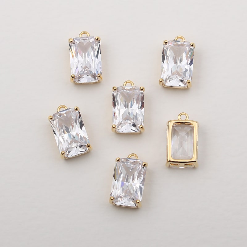 Acrylic Rectangle Charms - Etsy