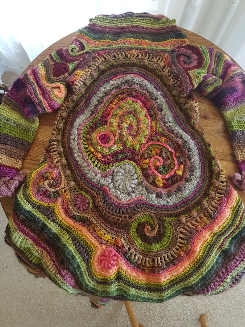 Freeform Crochet Wearable Art Coat - Etsy