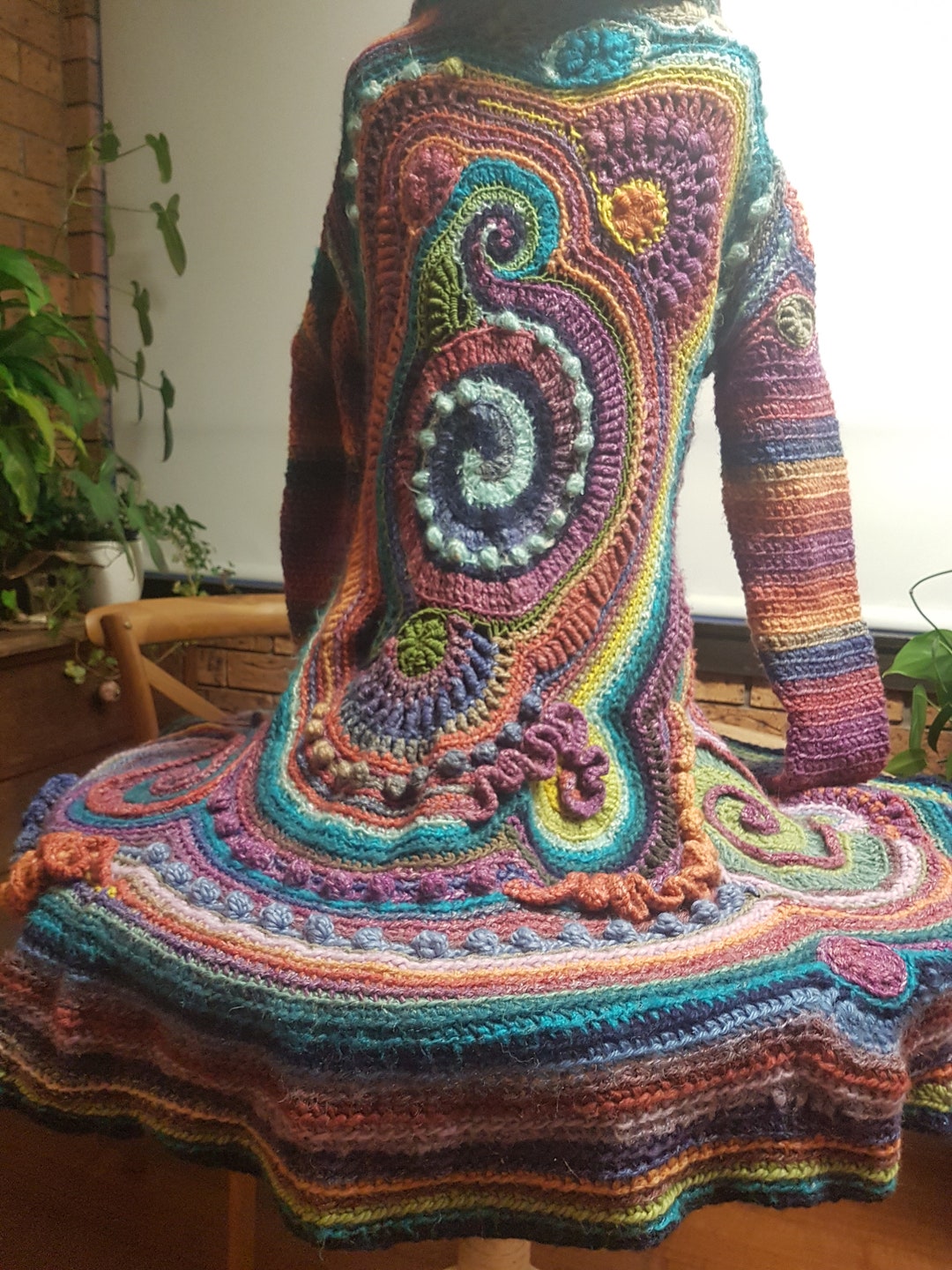 Unique Crochet Boho Coat - Etsy