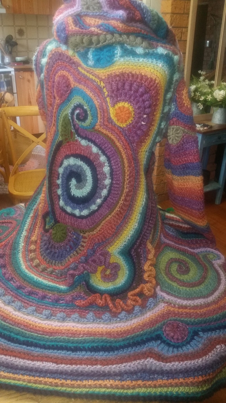 Unique Crochet Boho Coat - Etsy