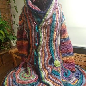 Unique Crochet Boho Coat - Etsy