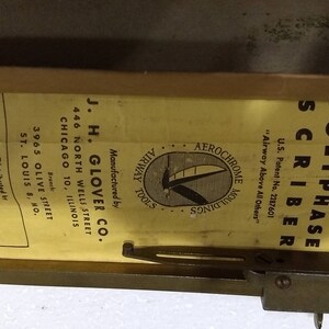 JH Glover Polyphase Airway Scriber Woodworking Tool Scribe W/box - Etsy