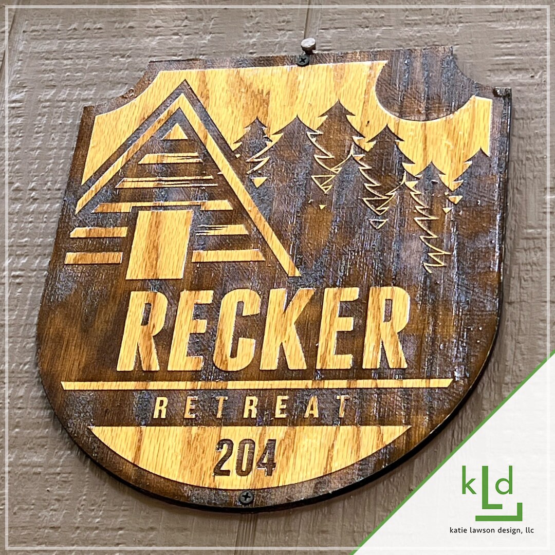 Personalized Cabin Address Sign - Etsy