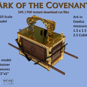 Ark of the Covenant - 1:10 Scale Model | Pastor Appreciation - SVG PDF ...