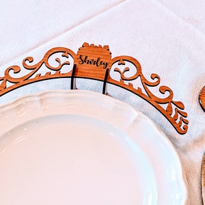 Monogram Place Setting | Instant Download SVG PDF | A-Z + Blank to ...