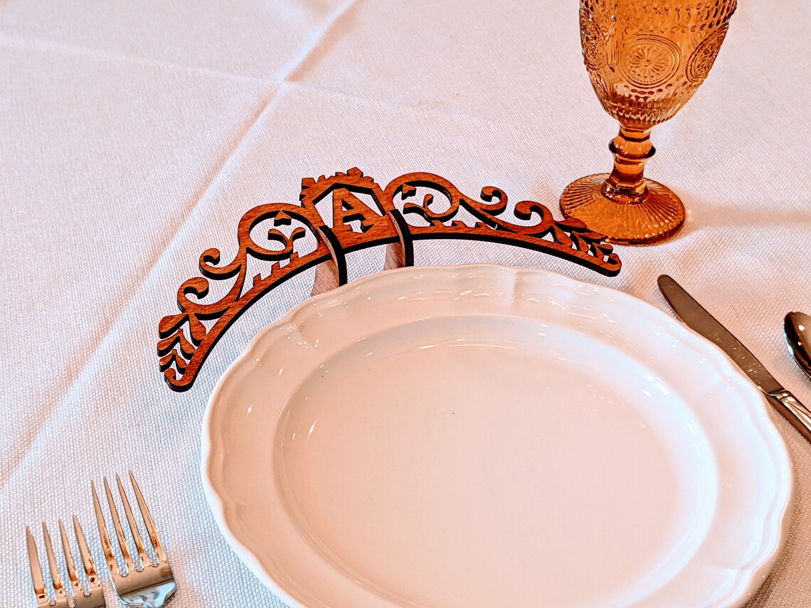 Monogram Place Setting Instant Download SVG PDF A-Z - Etsy