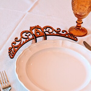 Monogram Place Setting | Instant Download SVG PDF | A-Z + Blank to ...