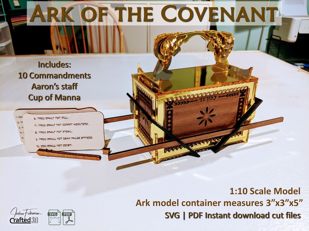 Ark of the Covenant - 1:10 Scale Model | Pastor Appreciation - SVG PDF ...