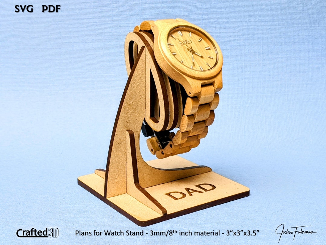 Watch Stand SVG Cut File Pattern for Glowforge File Gift for Mothers or ...