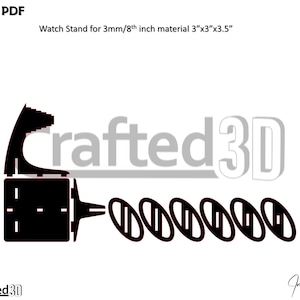 Watch Stand SVG Cut File Pattern for Glowforge File Gift for Mothers or ...