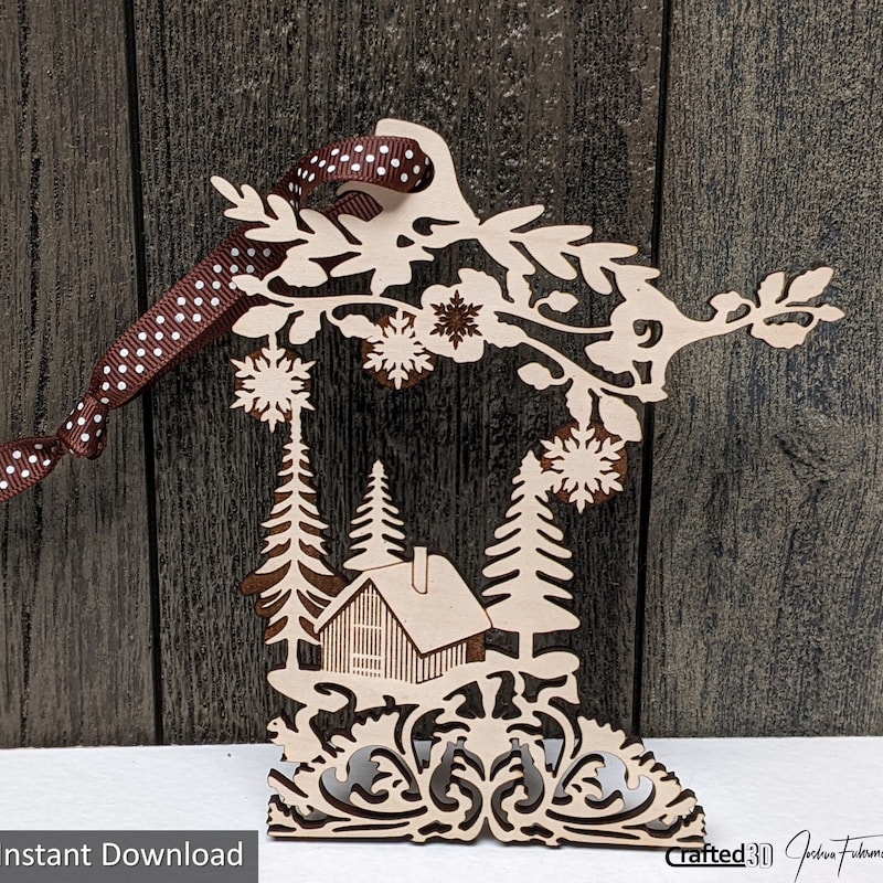 Cabin Ornament - Etsy