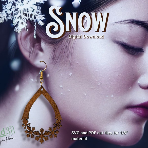 Snow Man Earrings - Etsy