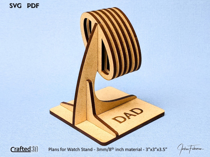 Watch Stand SVG Cut File Pattern for Glowforge File Gift for Mothers or ...