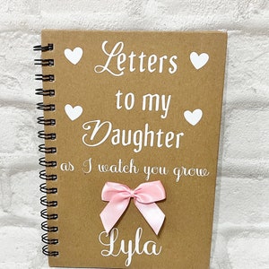 Letters to My Daughter Notebook, New Baby Gift, A5 Lined Notebook ...