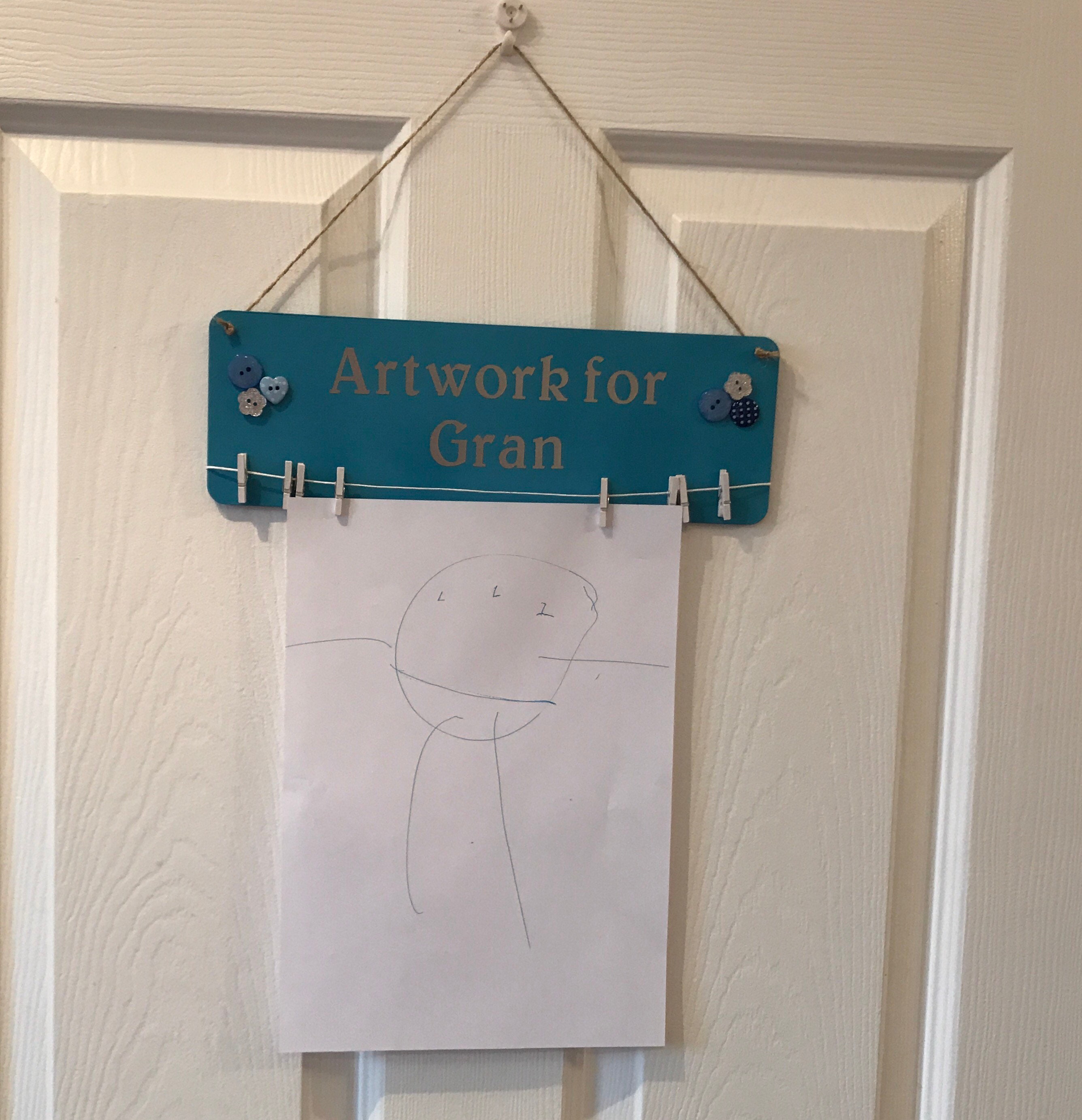 Children's Artwork Plaque Display Plaque Hanging Artwork - Etsy