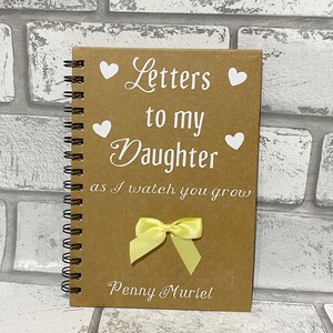 Letters to My Daughter Notebook, New Baby Gift, A5 Lined Notebook ...