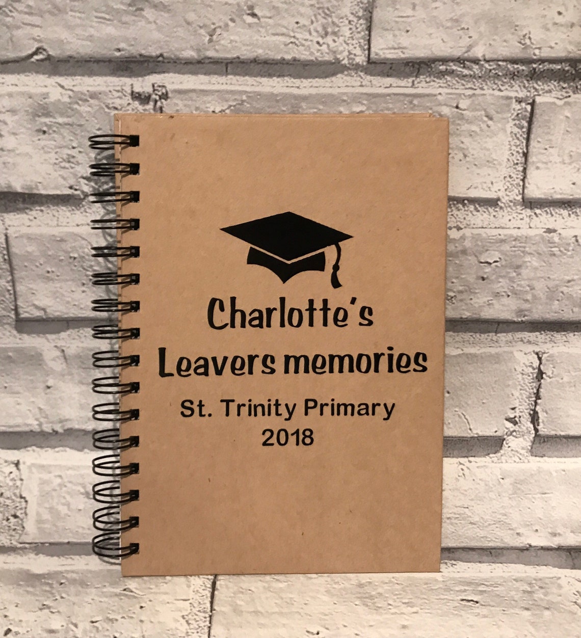 School Leavers Memory Notebook, End of Term Notebook, A5 Lines Notebook ...