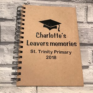 School Leavers Memory Notebook, End of Term Notebook, A5 Lines Notebook ...