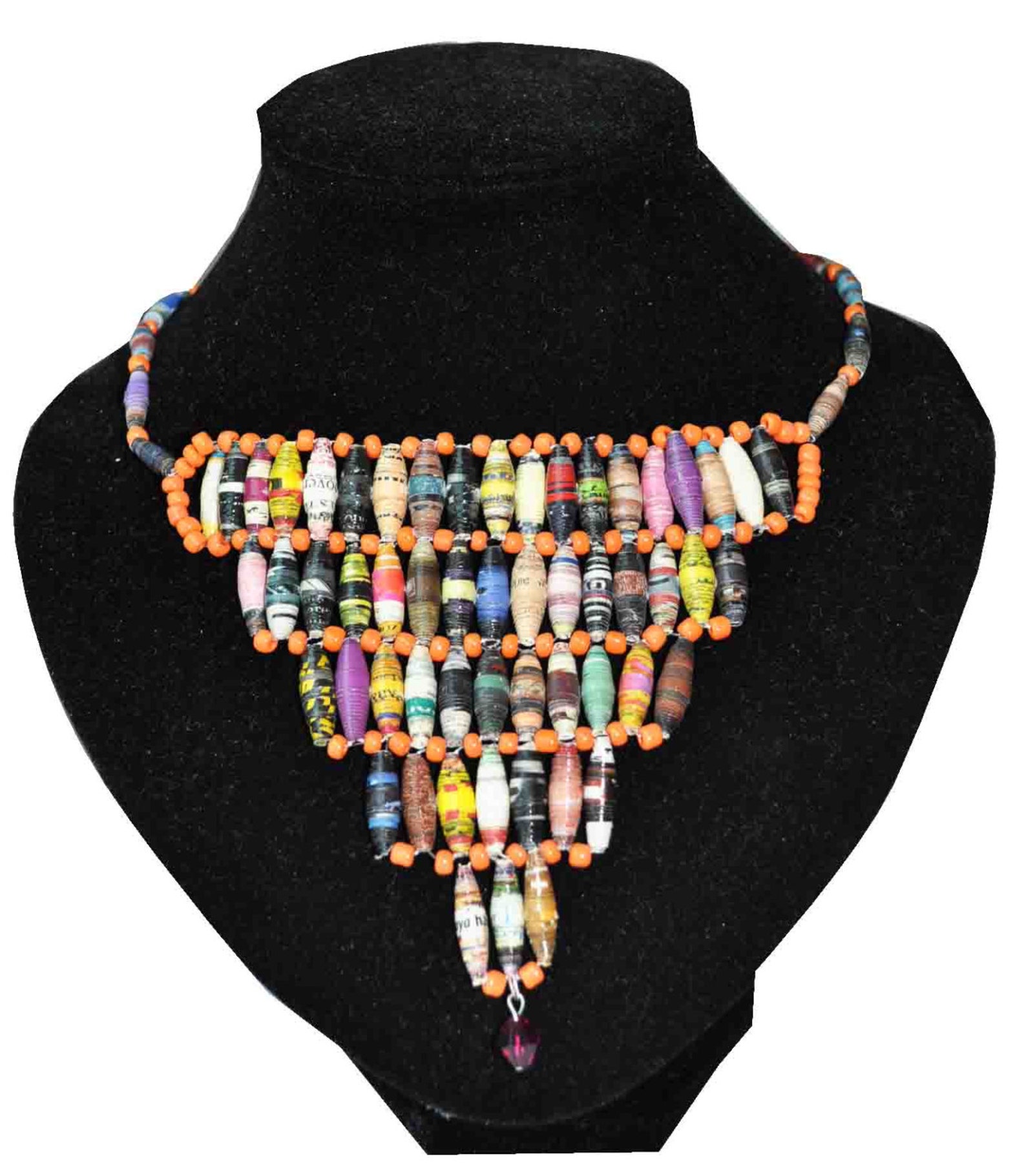 100 Colorful Magazine Paper Beads. Ideal for Making Jewellery and Other ...