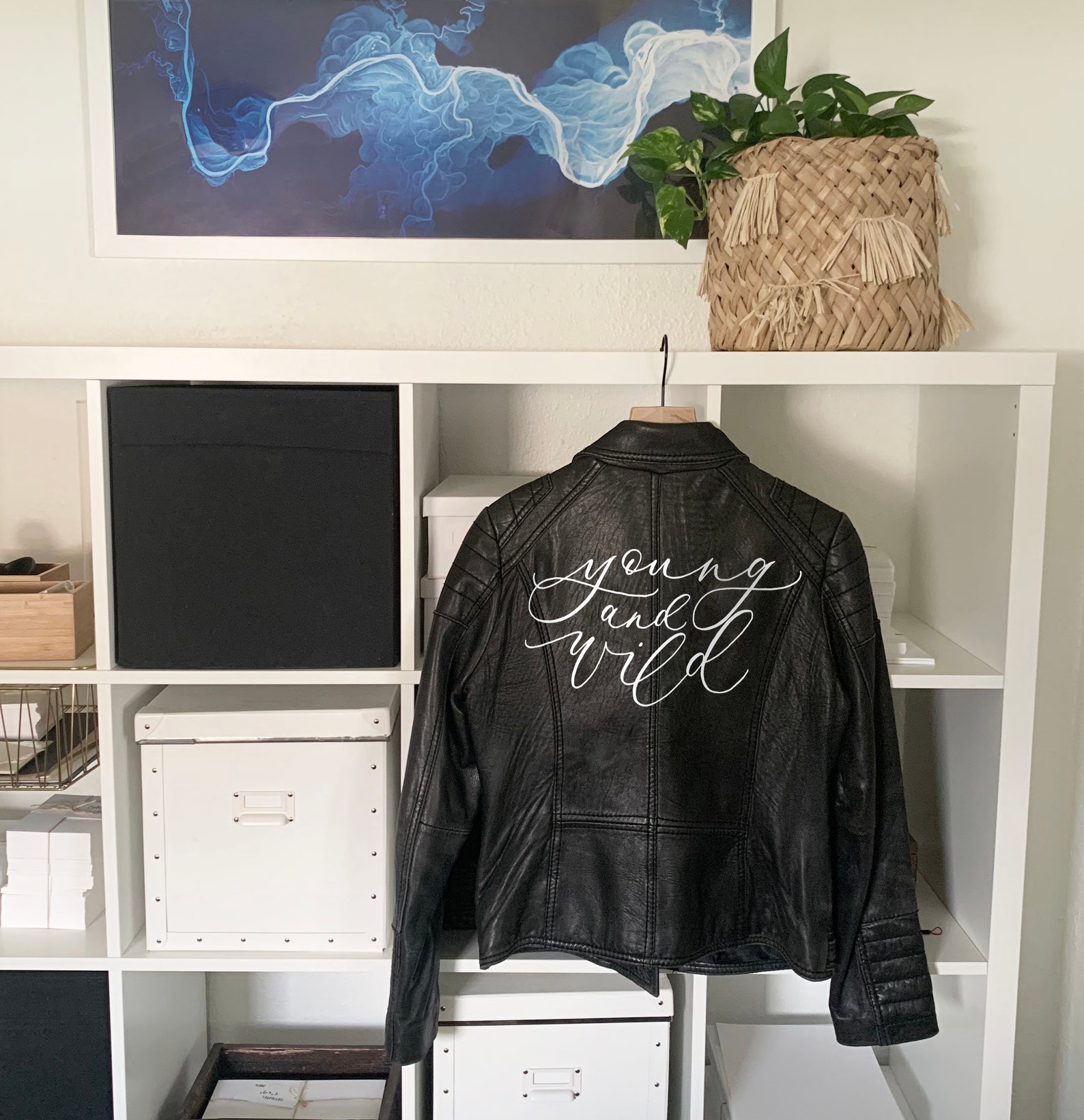 Custom Leather Wedding Jacket Calligraphy Bridal Jacket | Etsy
