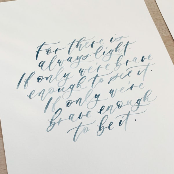 Calligraphy Quote - Etsy