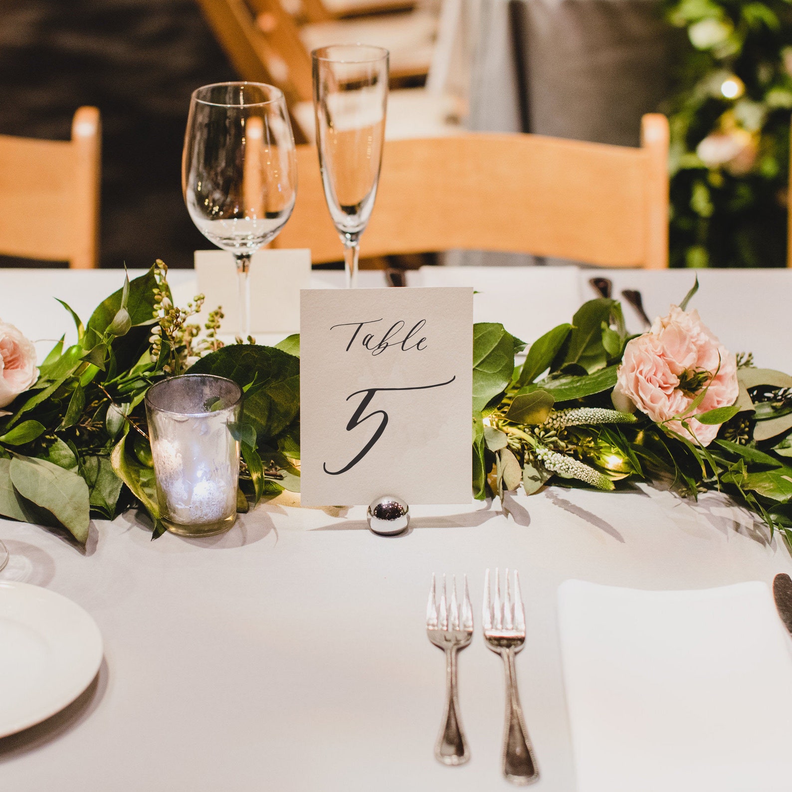 Calligraphy Table Numbers Printable Wedding Table Numbers - Etsy