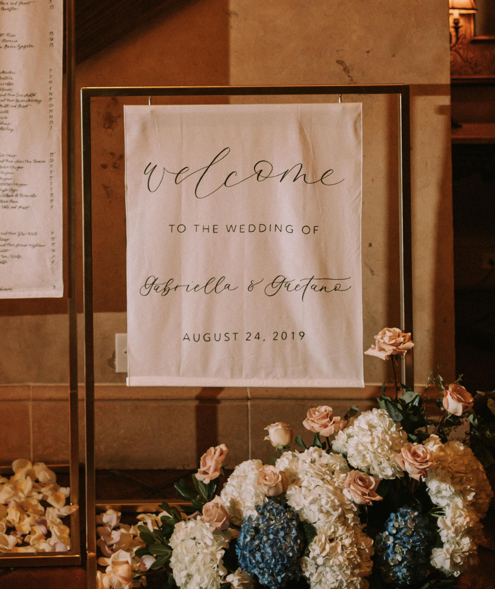 Calligraphy Fabric Banner - Custom Calligraphy Wall Hanging Large - Etsy