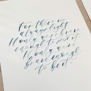 Custom Calligraphy Quote Sign - Etsy