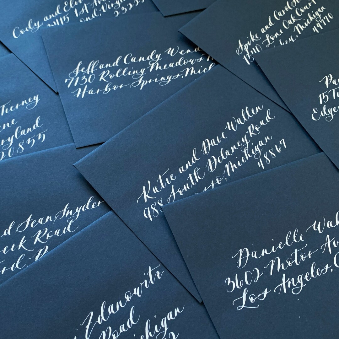 Calligraphy Envelope Addressing - Etsy