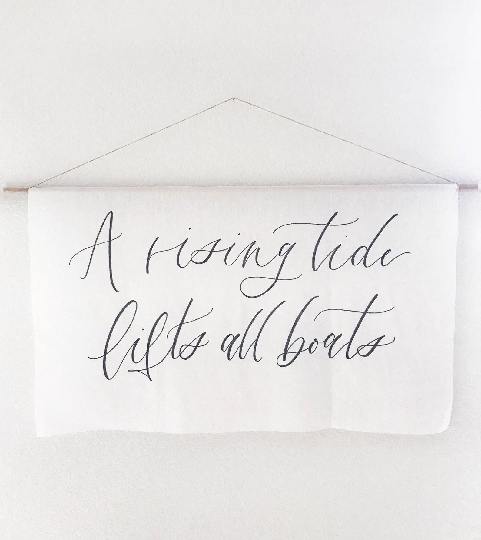Calligraphy Fabric Banner - Custom Calligraphy Wall Hanging Large - Etsy